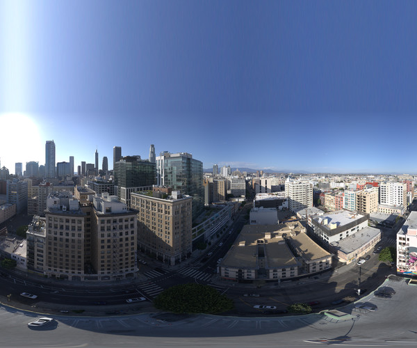 ArtStation - 20K Aerial HDRI Downtown LA | Resources