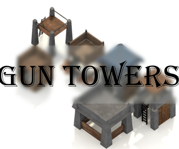 ArtStation - Gun Towers | Resources