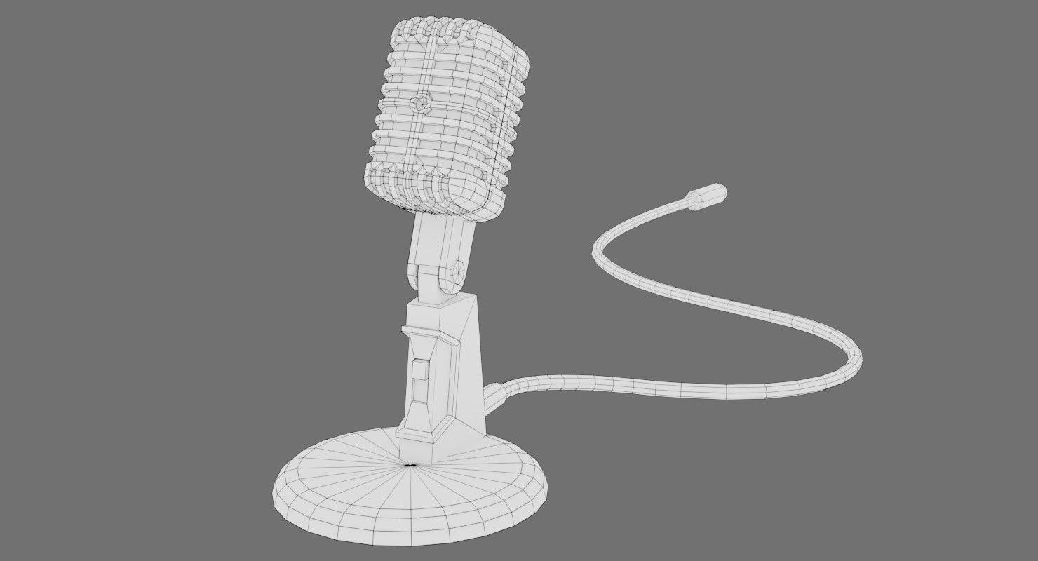 ArtStation - Retro Microphone 2B | Game Assets