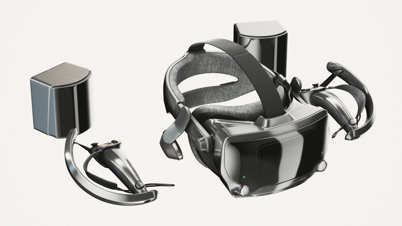 ArtStation - Valve Index VR headset with controllers and sensors - full ...