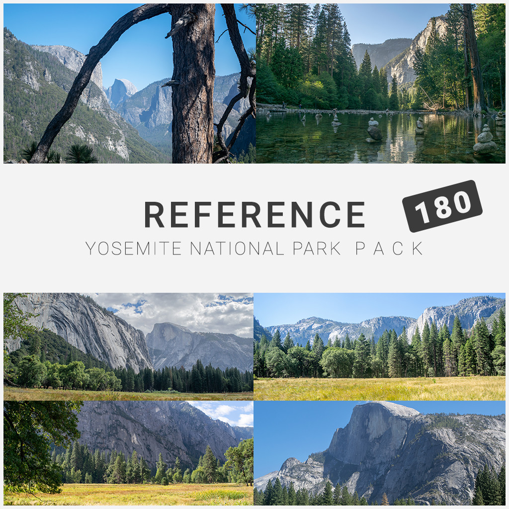 ArtStation - Reference: Yosemite National Park pack 180 | Resources