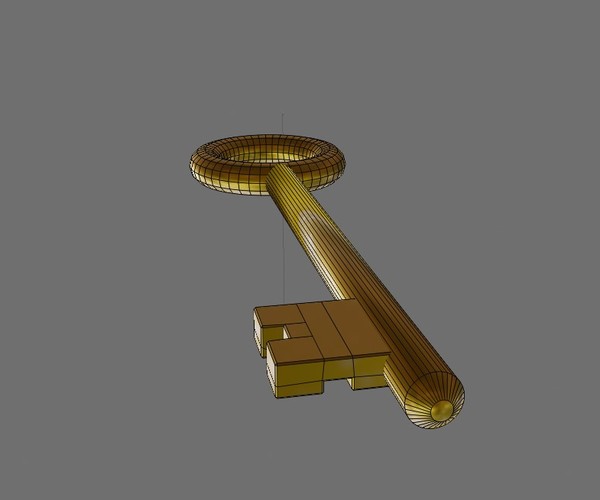 ArtStation - Gold Key and Silver Key - Chave de ouro e prata Low-poly ...