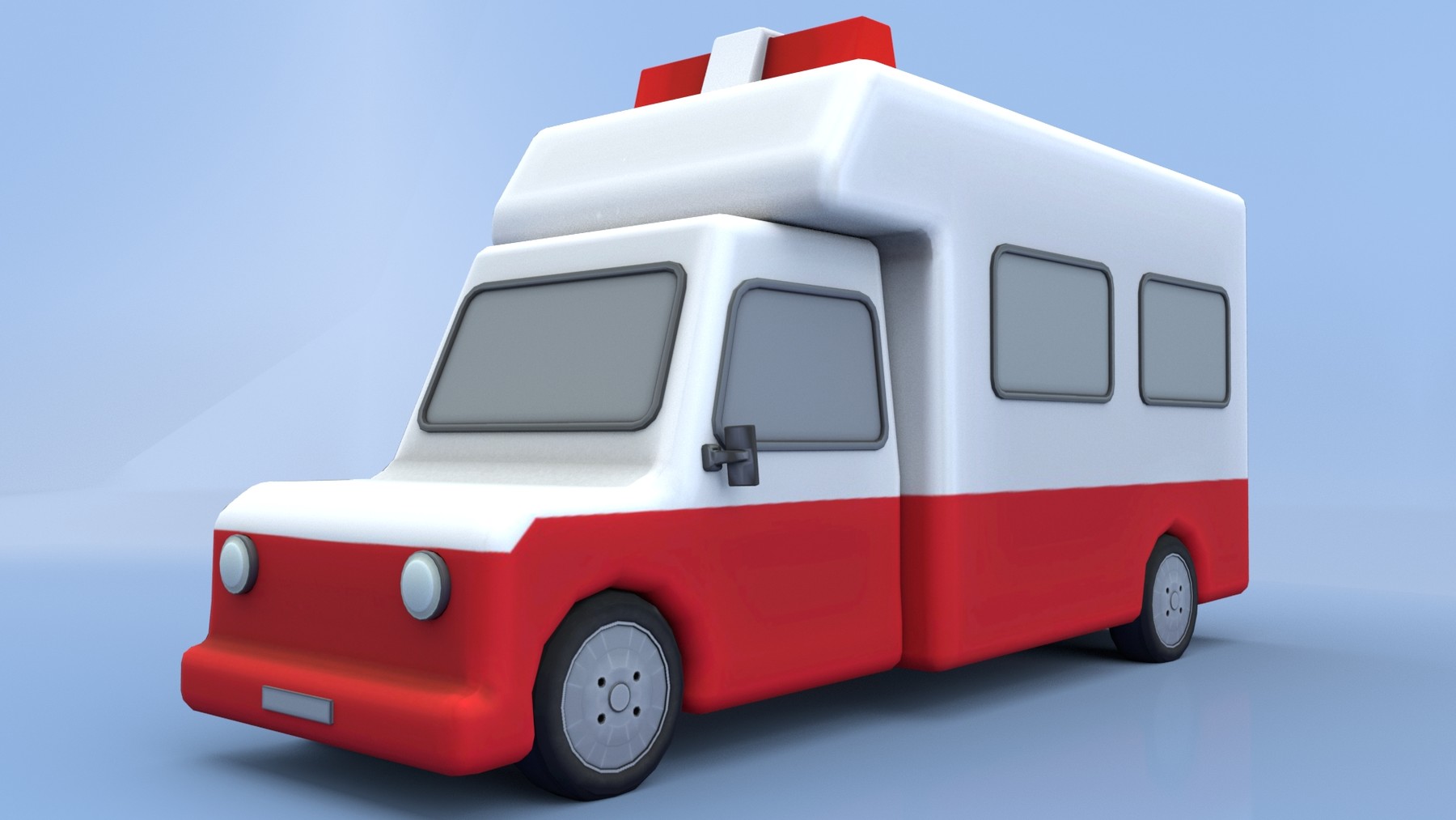 ArtStation - Cartoon Ambulance | Resources