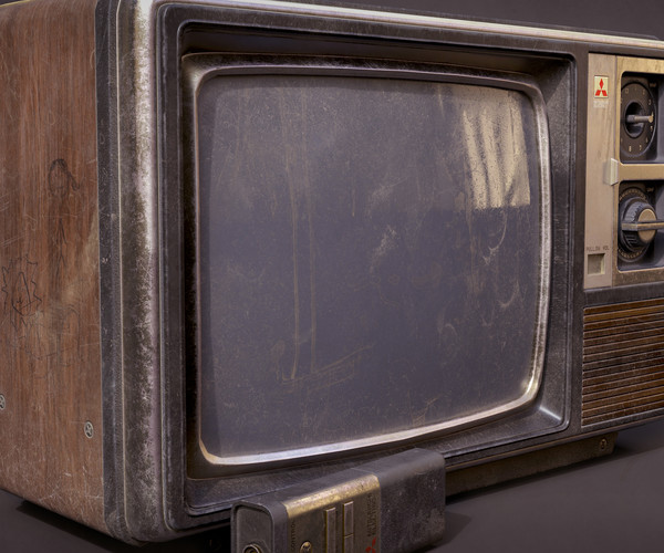 ArtStation - Old Dusty CRT TV | Game Assets