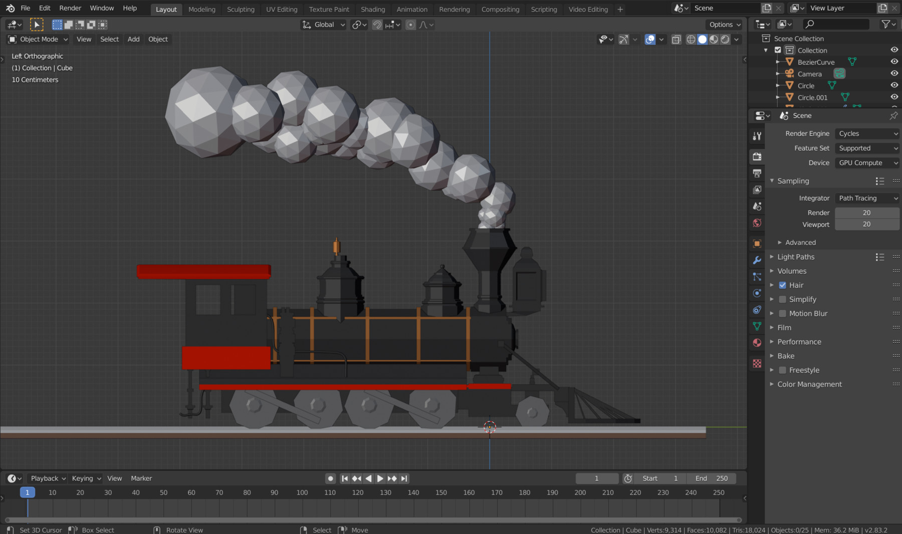ArtStation - Low Poly Train (3d Model) | Resources