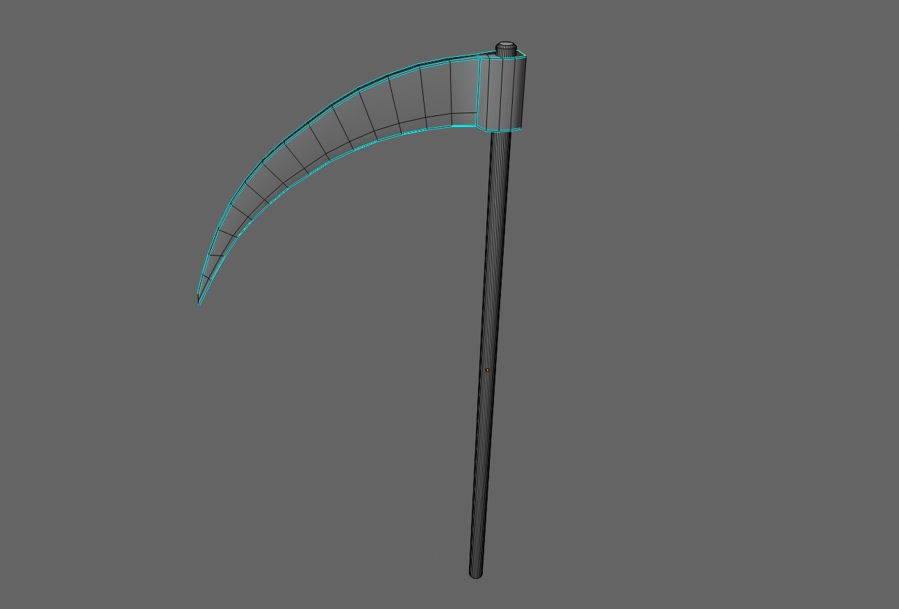 ArtStation - Scythe Tool - Ferramenta Foice Low-poly 3D model | Game Assets