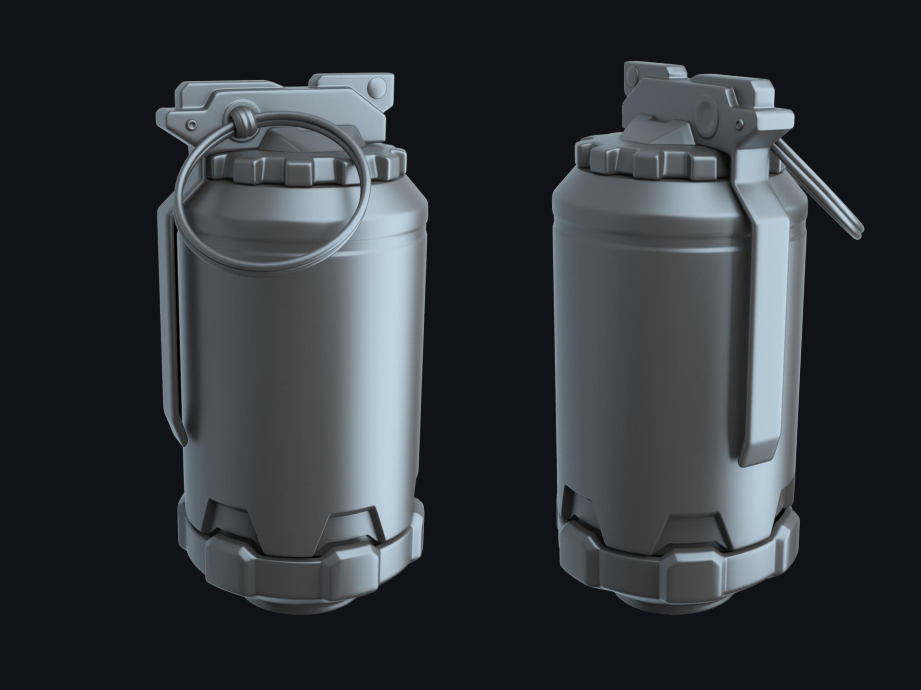 ArtStation - Unreal Engine Ready - SciFi Frag Grenade | Game Assets