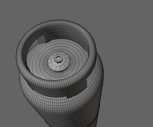 ArtStation - Gas Cylinder - Canister - Botijao P45 3D model | Game Assets