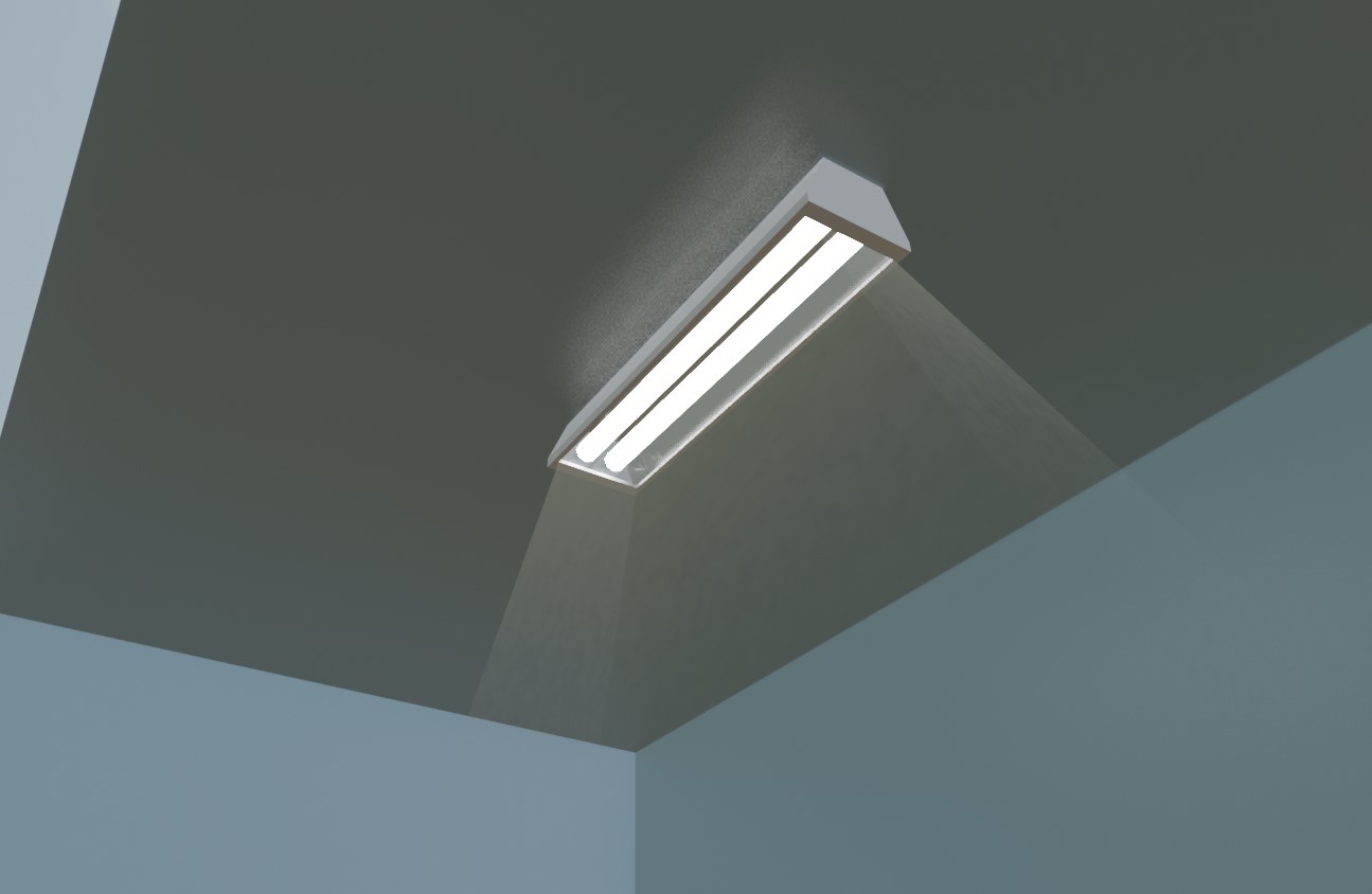 ArtStation - Light - Fluorescent Lamp - Luz - Lampada Fluorescente Low ...