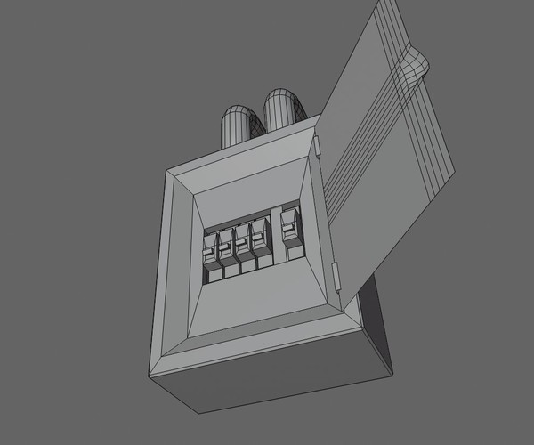 ArtStation - Circuit Breaker Box - Fuse - Electricity - Caixa de ...