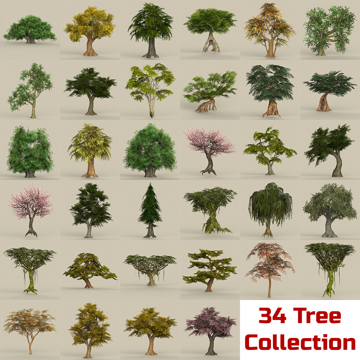 ArtStation - Game Ready Biggest Tree Collection | Game Assets