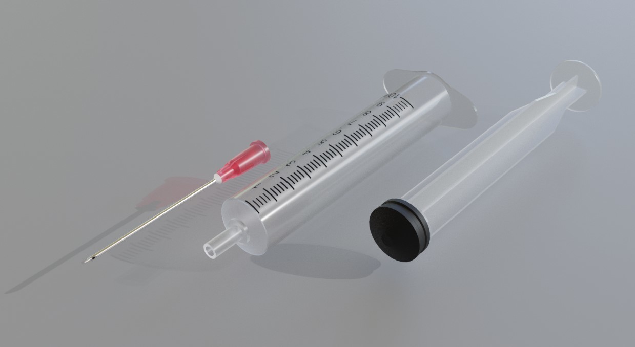 ArtStation - Syringe 10ml - Injection - Seringa - Injecao 3D model ...