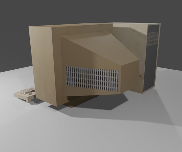 ArtStation - Old Computer - Computador Velho Low-poly 3D model | Game ...