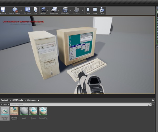 ArtStation - Old Computer - Computador Velho Low-poly 3D model | Game ...