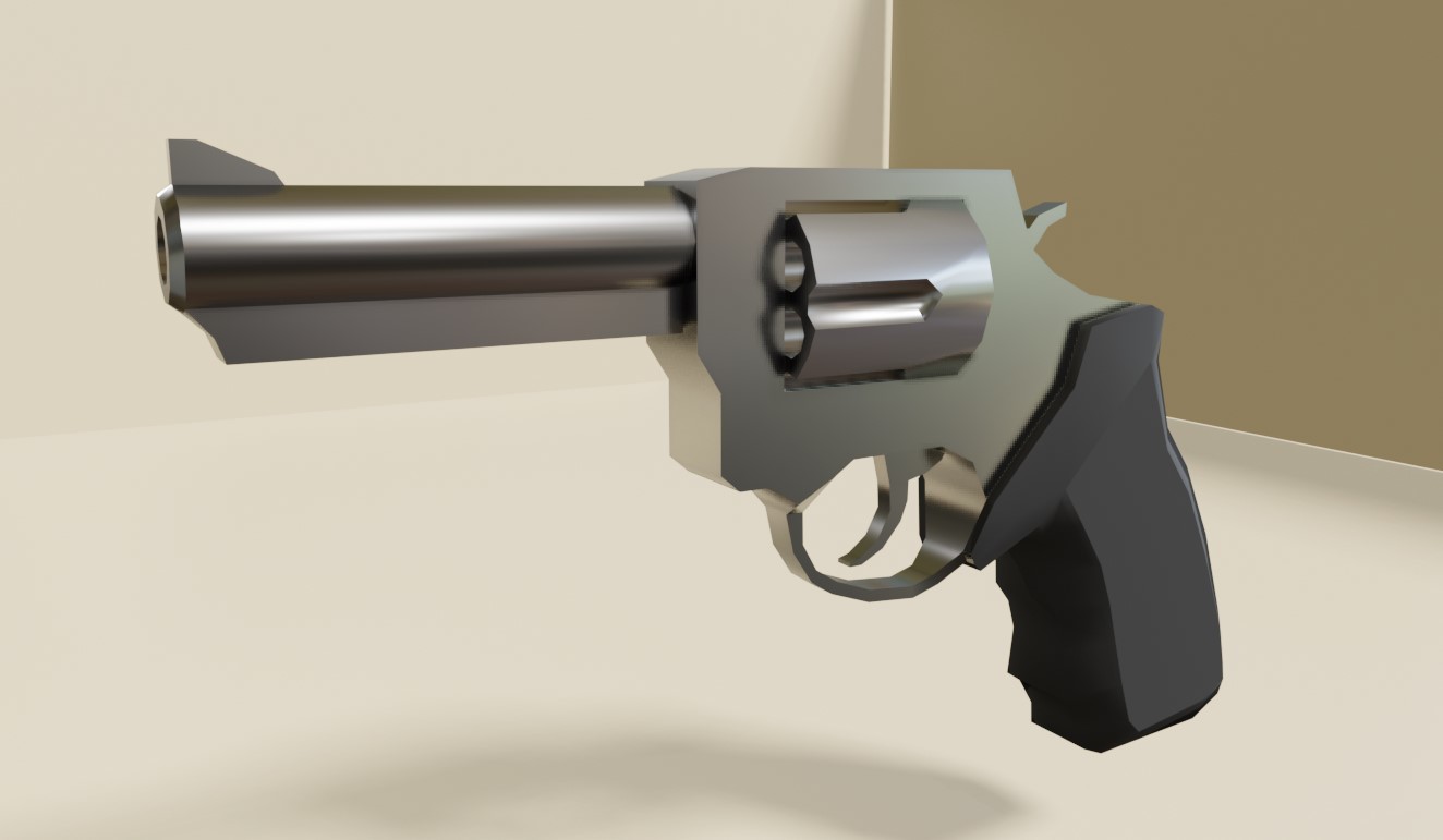 ArtStation - Revolver Caliber 38 for Games - Gun - Weapon -Arma Low ...