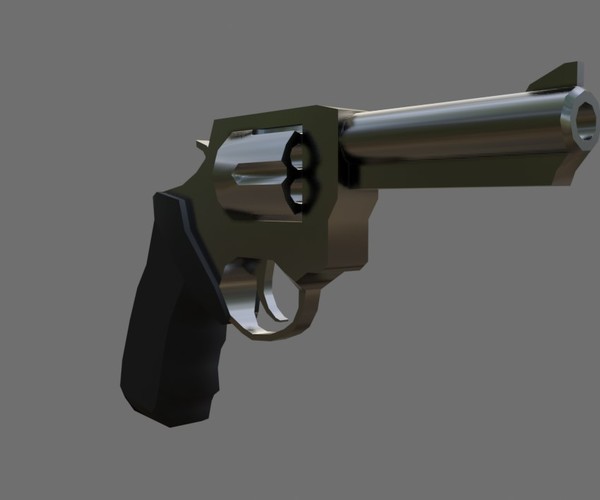 ArtStation - Revolver Caliber 38 for Games - Gun - Weapon -Arma Low ...