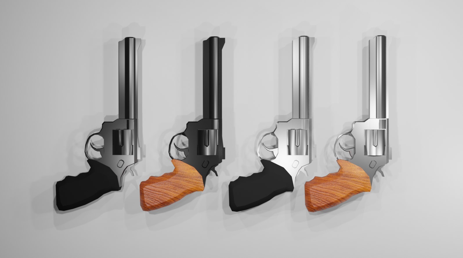 ArtStation - Revolver Magnum 44 Pack 3D Model Collection | Game Assets