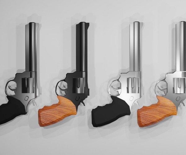 ArtStation - Revolver Magnum 44 Pack 3D Model Collection | Game Assets