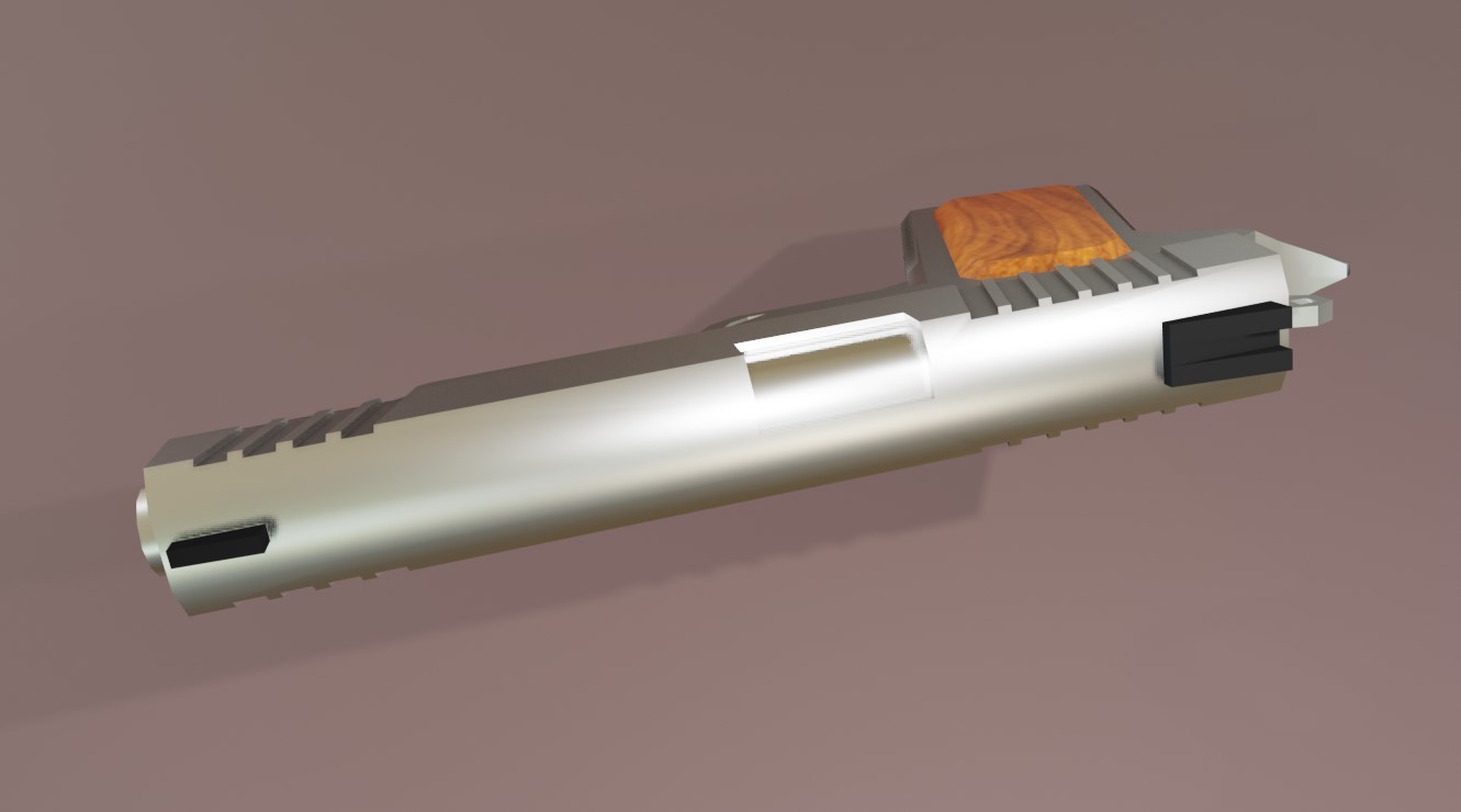 ArtStation - Pistol 9mm Chrome - Revolver Gun Weapon - Arma Low-poly 3D ...