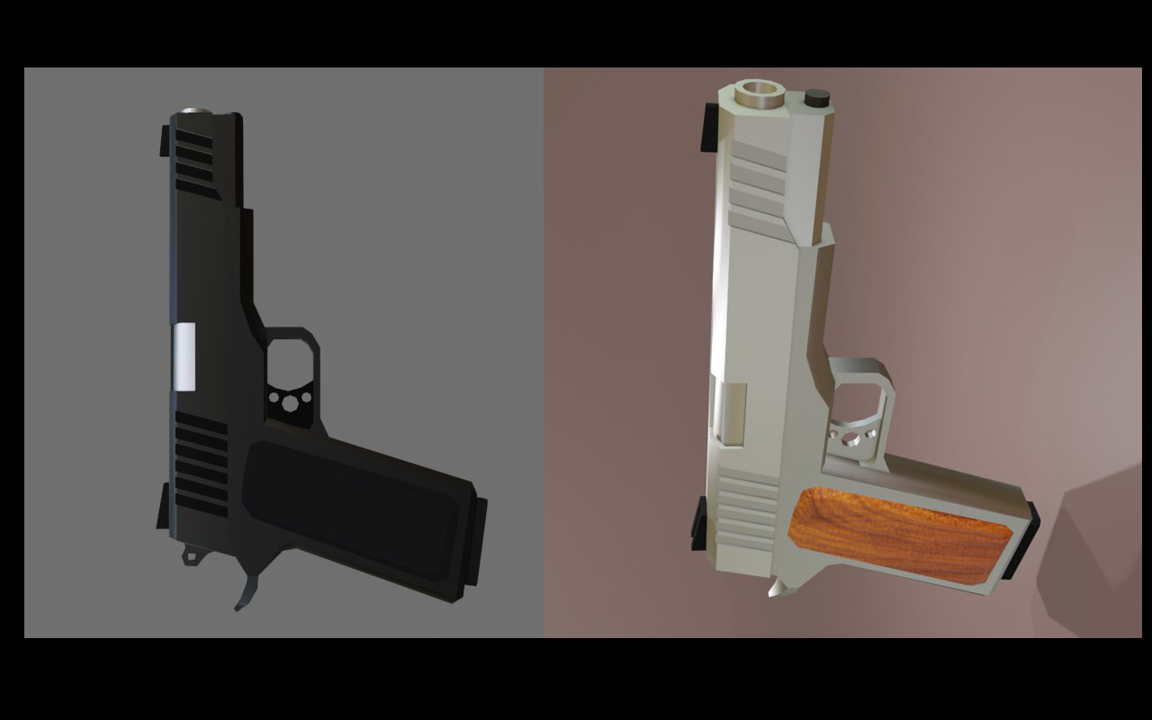 ArtStation - 9mm Pistol Pack 3D Model Collection | Game Assets