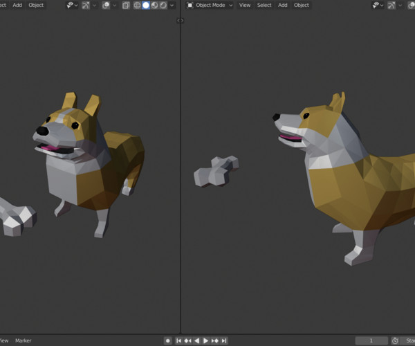 ArtStation - Low Poly Corgi (Rigged) | Resources
