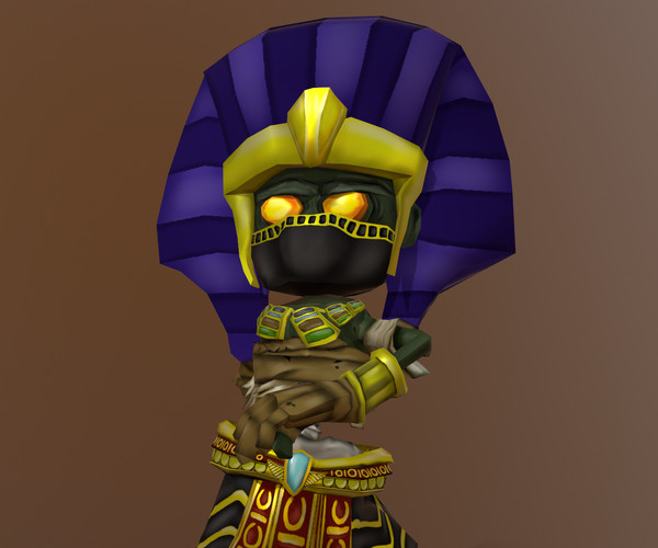 ArtStation - Pharaoh Animated and Fully Rigged 3D Character | Game Assets