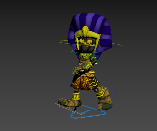 ArtStation - Pharaoh Animated and Fully Rigged 3D Character | Game Assets
