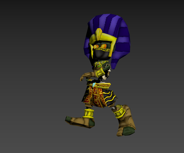 ArtStation - Pharaoh Animated and Fully Rigged 3D Character | Game Assets