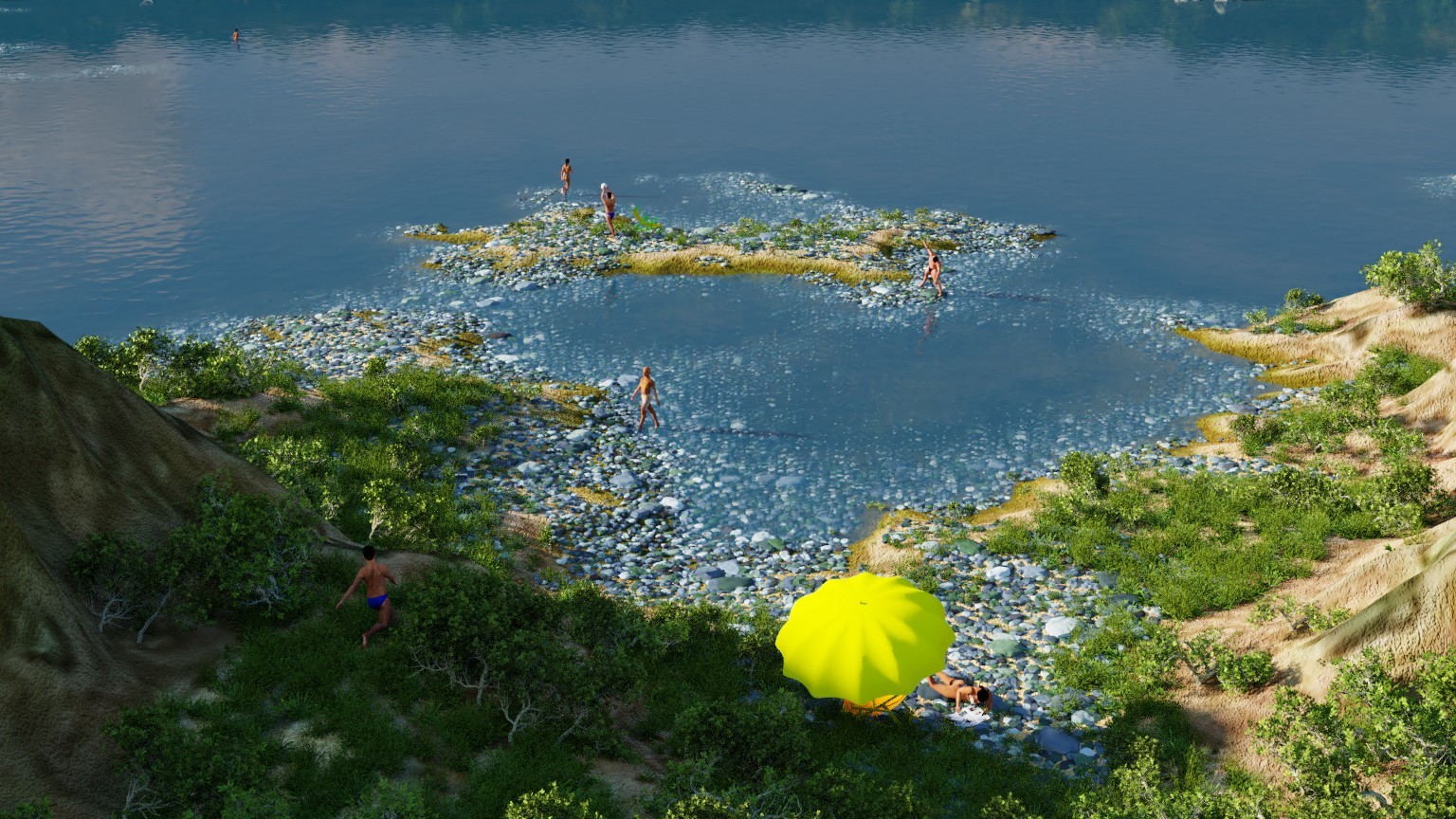 ArtStation - Pebbly beach in Blender | Resources