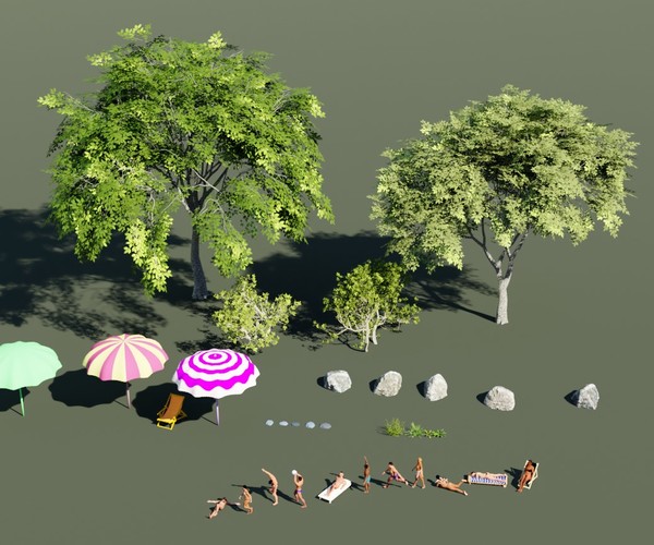 ArtStation - Pebbly beach in Blender | Resources