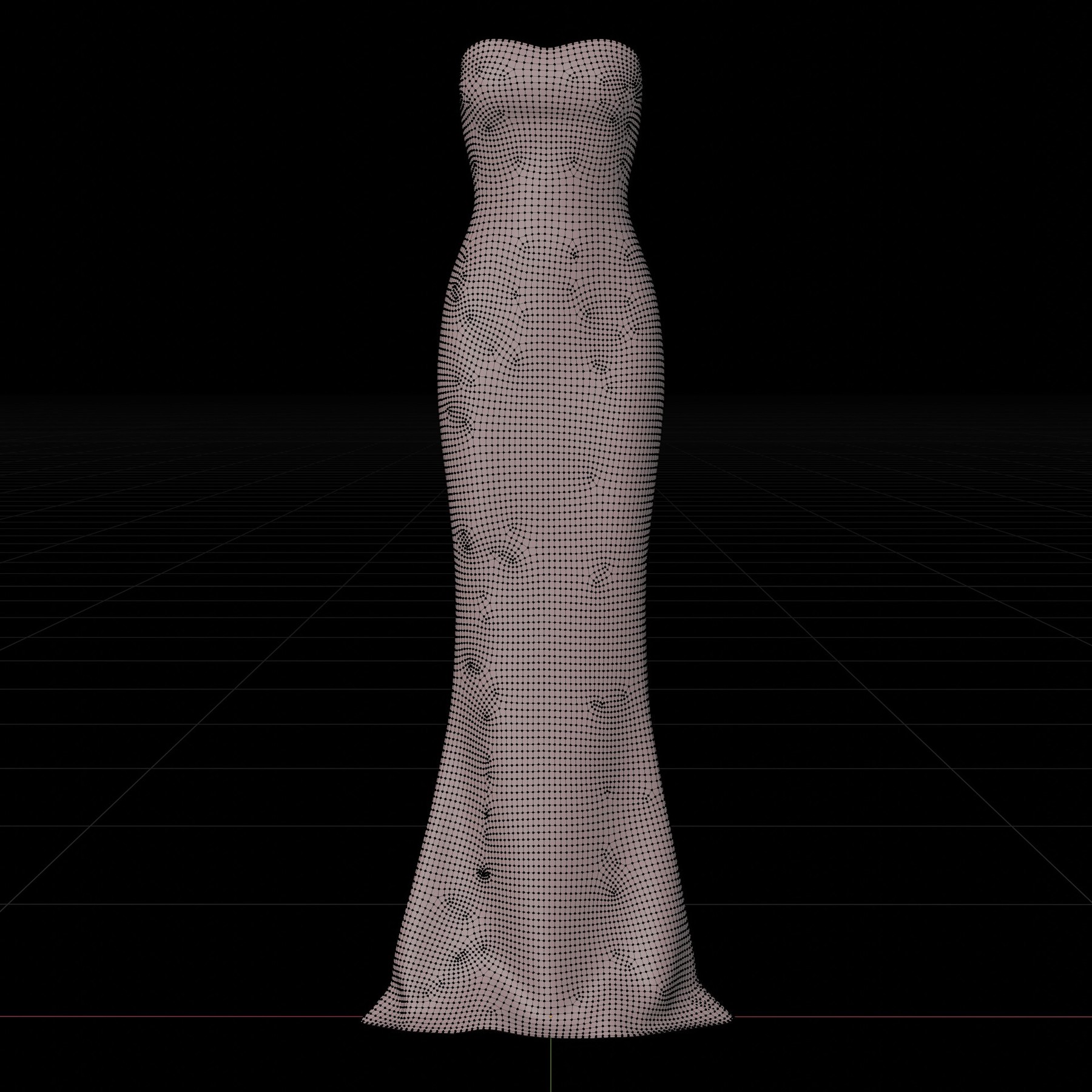 ArtStation - Elegant sequin silk dress 3d model | Resources