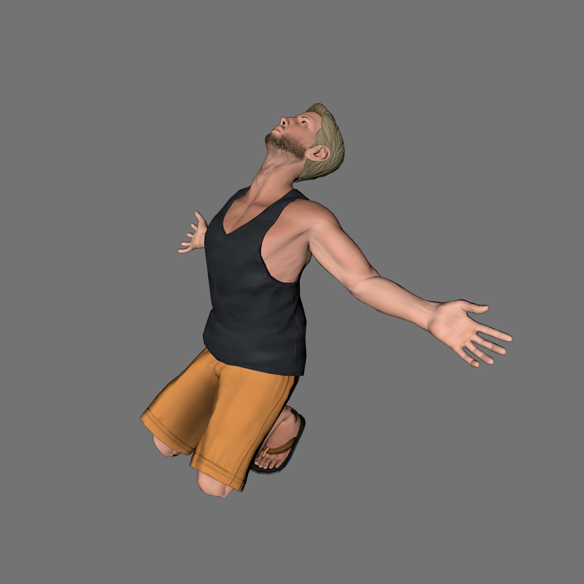 ArtStation - Animated Man -Rigged 3d game character Low-poly 3D model ...