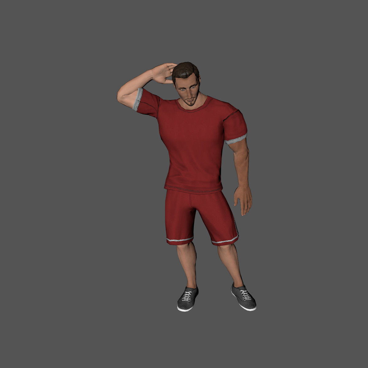 ArtStation - Animated Sportsman-Rigged 3d game character Low-poly 3D ...