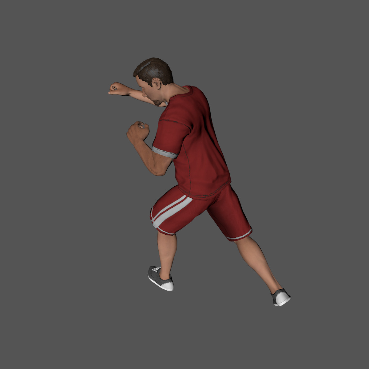 ArtStation - Animated Sportsman-Rigged 3d game character Low-poly 3D ...