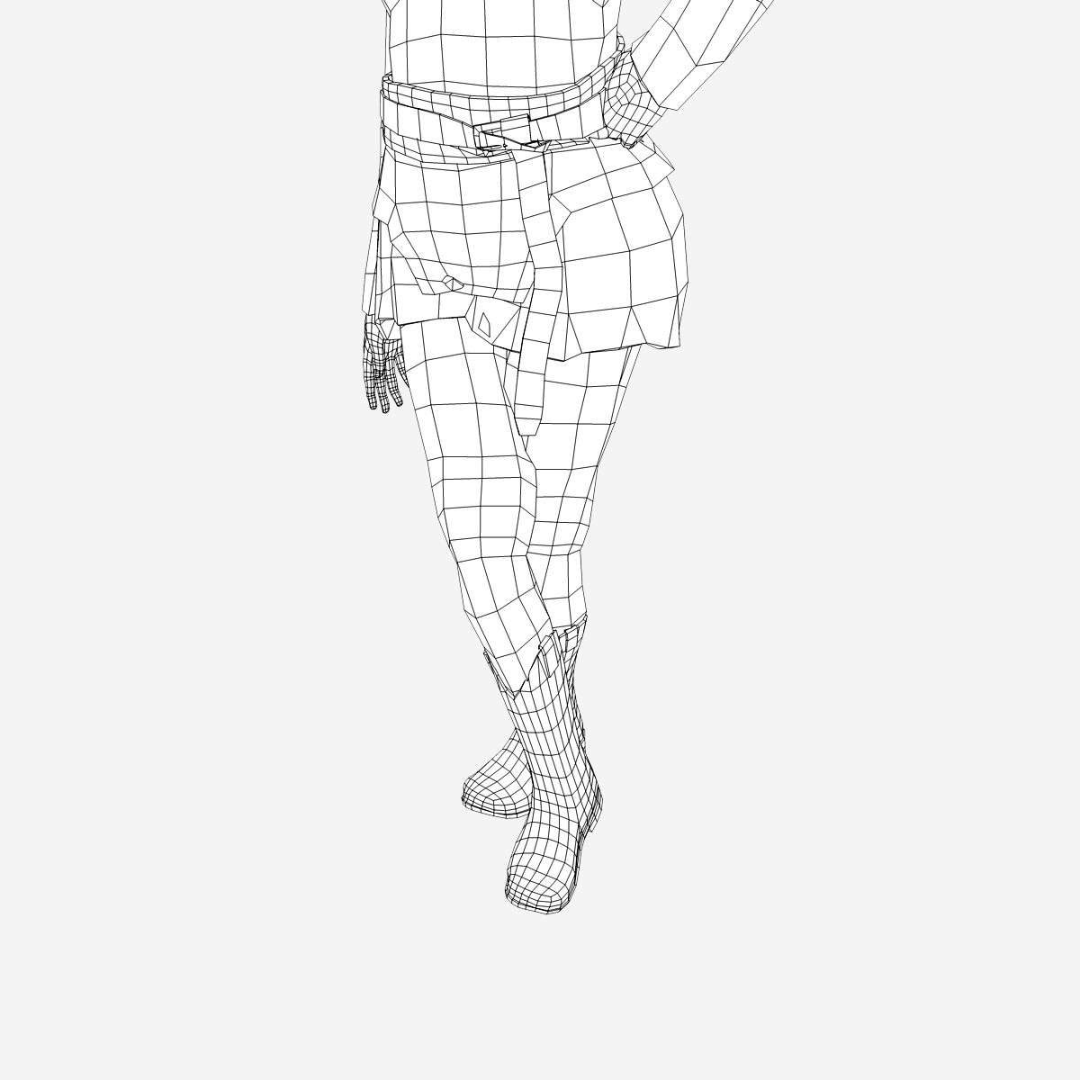 ArtStation - Elf Statue Low-poly 3D model | Resources