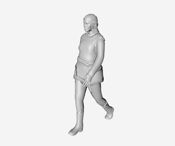 ArtStation - Elf Statue Low-poly 3D model | Resources