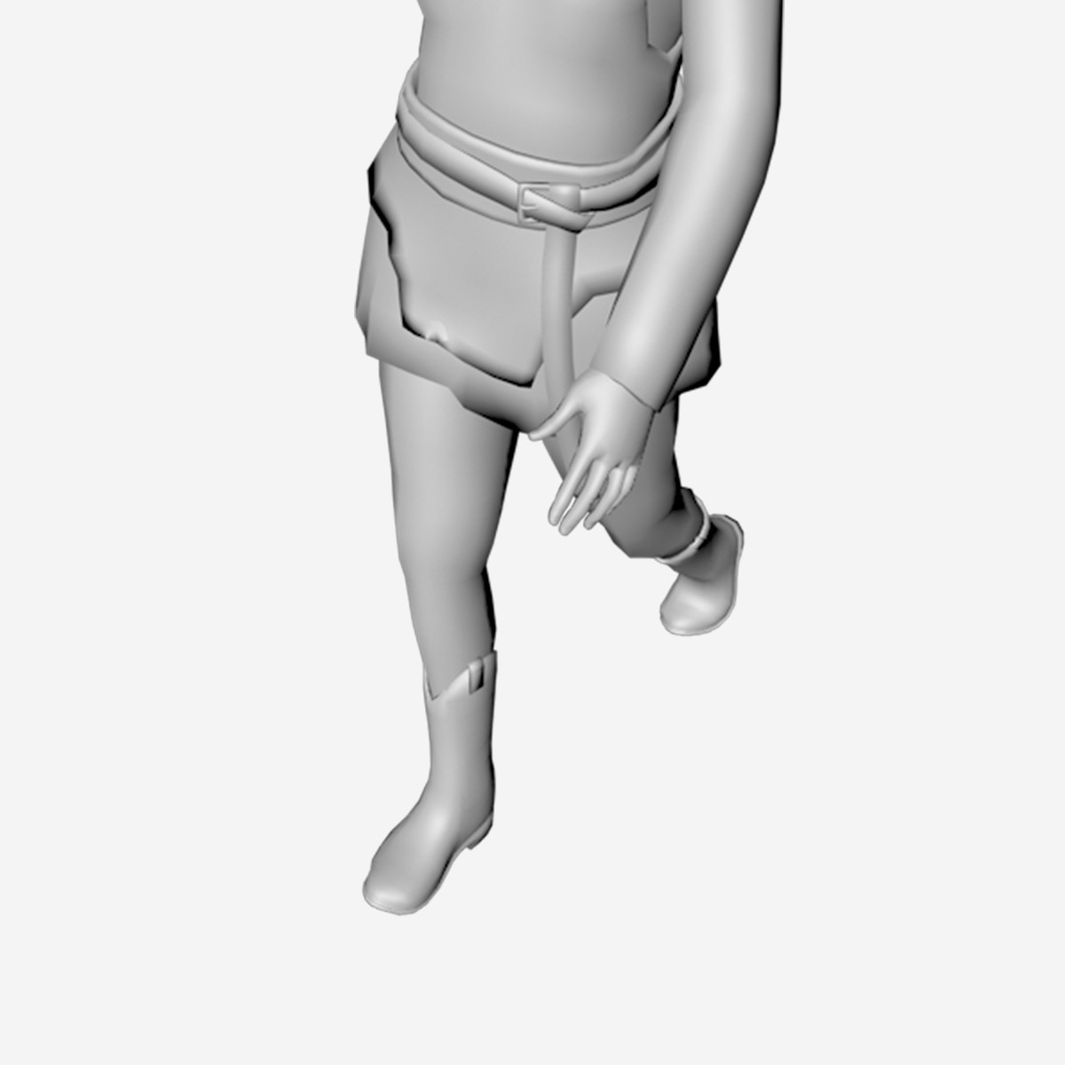 ArtStation - Elf Statue Low-poly 3D model | Resources