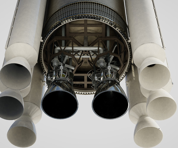 ArtStation - Vulcan Centaur Rocket 3D model | Resources