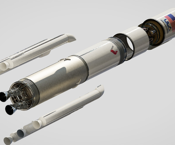 ArtStation - Vulcan Centaur Rocket 3D model | Resources