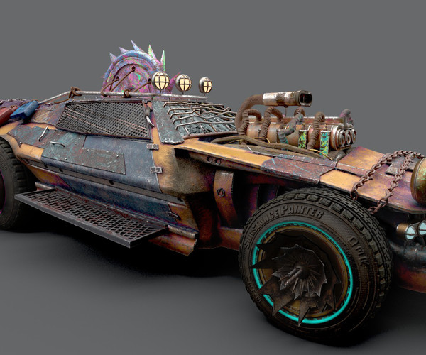 ArtStation - Post Apocalyptic Vehicle Ready to Texture | Resources