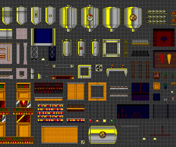 ArtStation - Brewery & Pub Tile-set for Unity | Game Assets