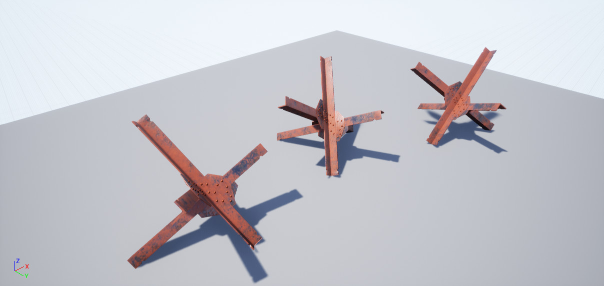 ArtStation - Tank trap | Game Assets