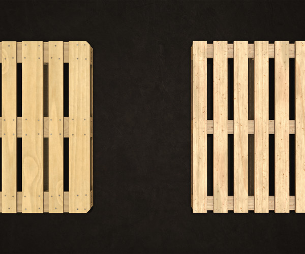 ArtStation - Wooden Pallets - Low Poly | Game Assets