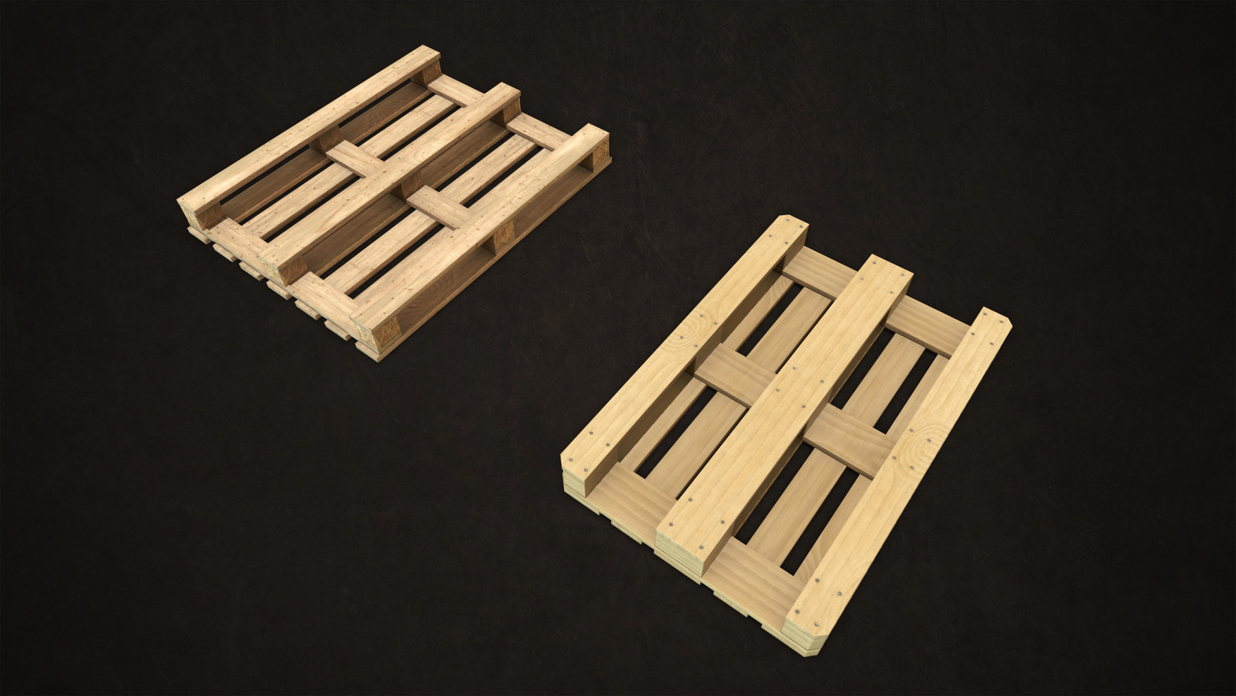 ArtStation - Wooden Pallets - Low Poly | Game Assets