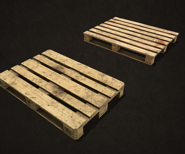 ArtStation - Wooden Pallets - Low Poly | Game Assets