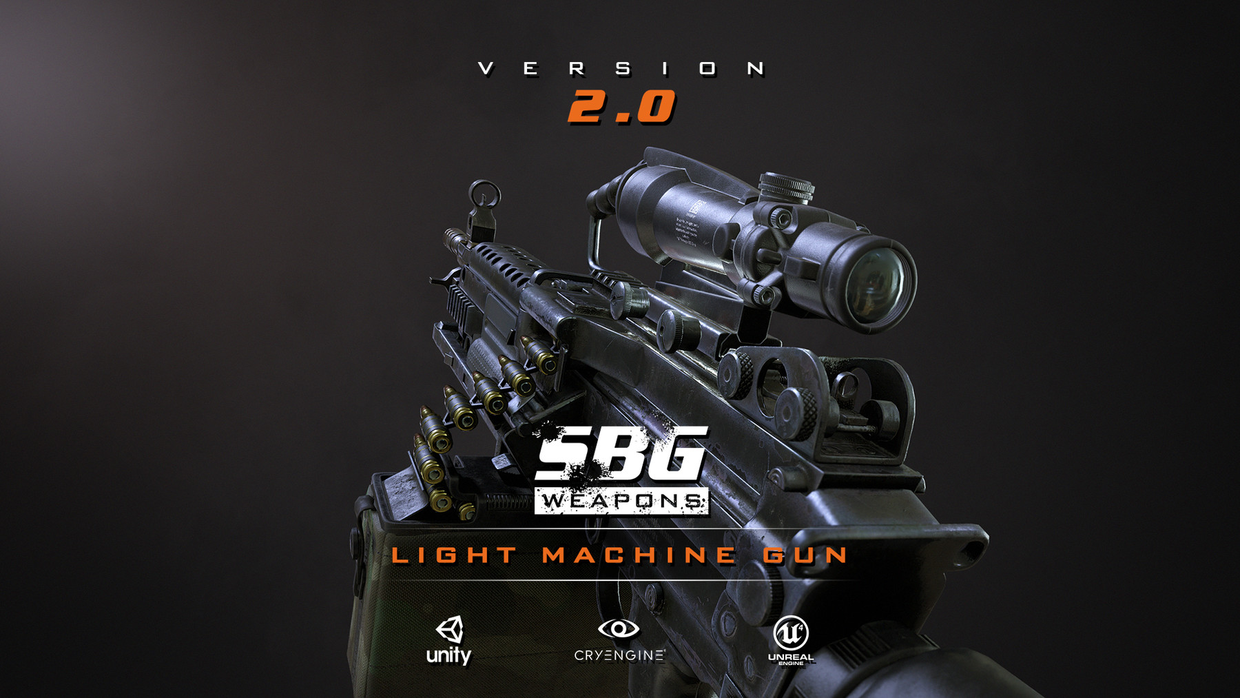 ArtStation - SBG Light Machine Gun | Game Assets