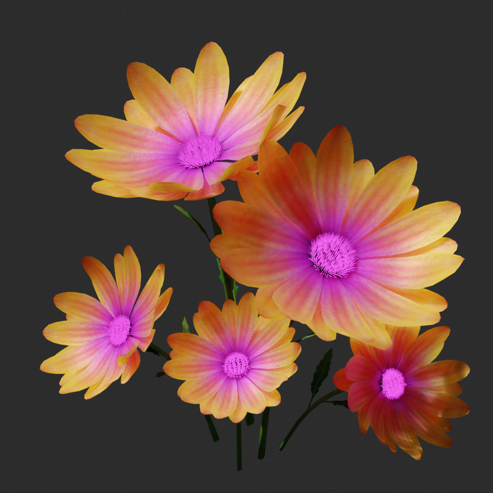 ArtStation - daisy flower | Game Assets