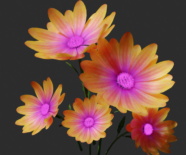 ArtStation - daisy flower | Game Assets