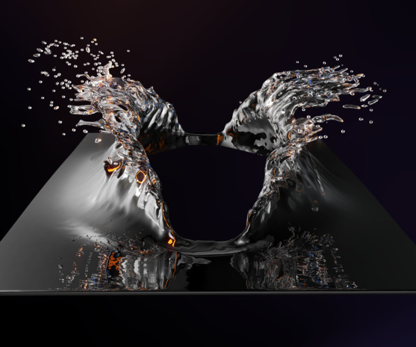 ArtStation - Water Splash 3D model | Resources