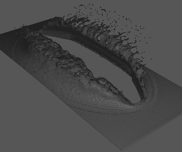 ArtStation - Water Splash 3D model | Resources